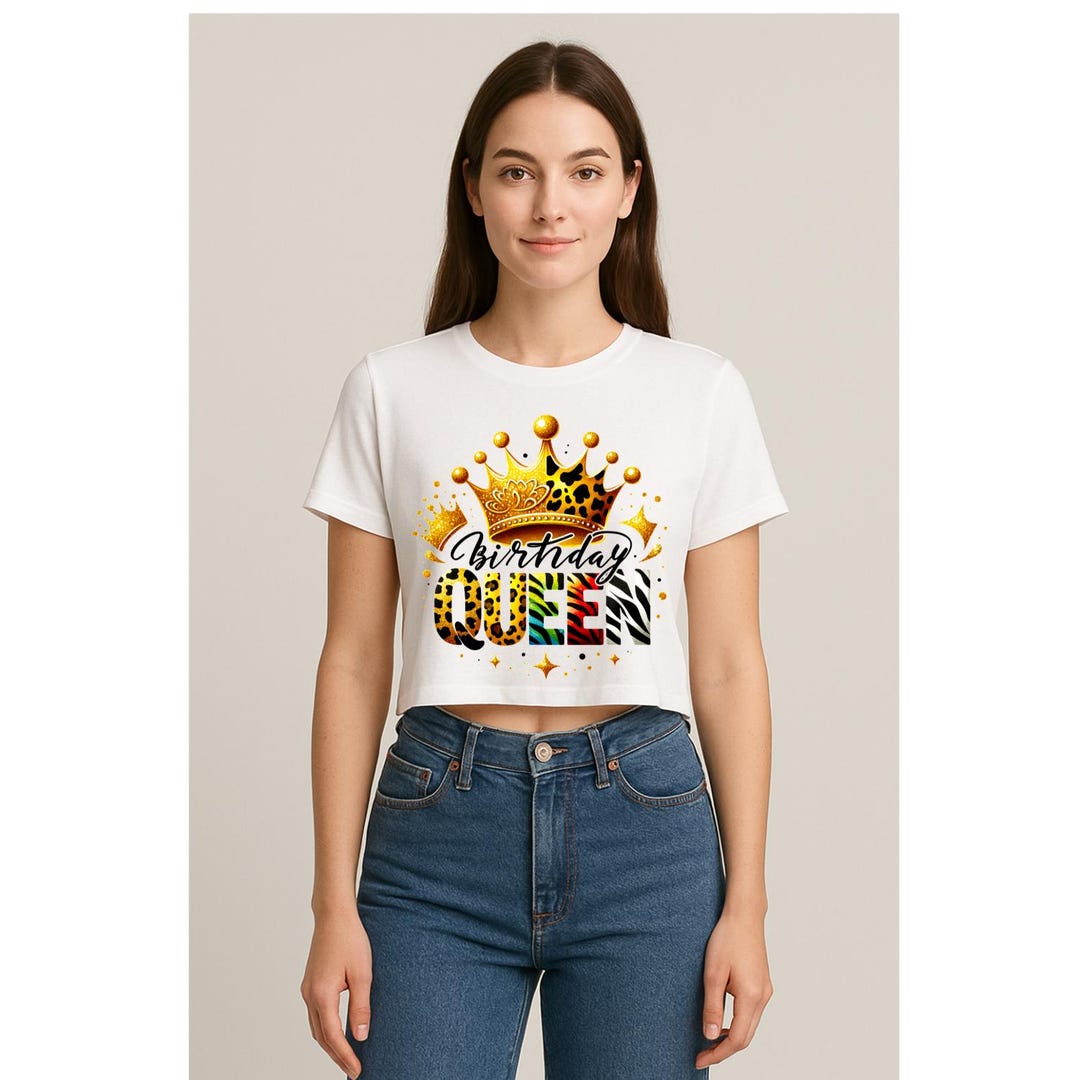 Birthday Queen Crop Top - Etsy