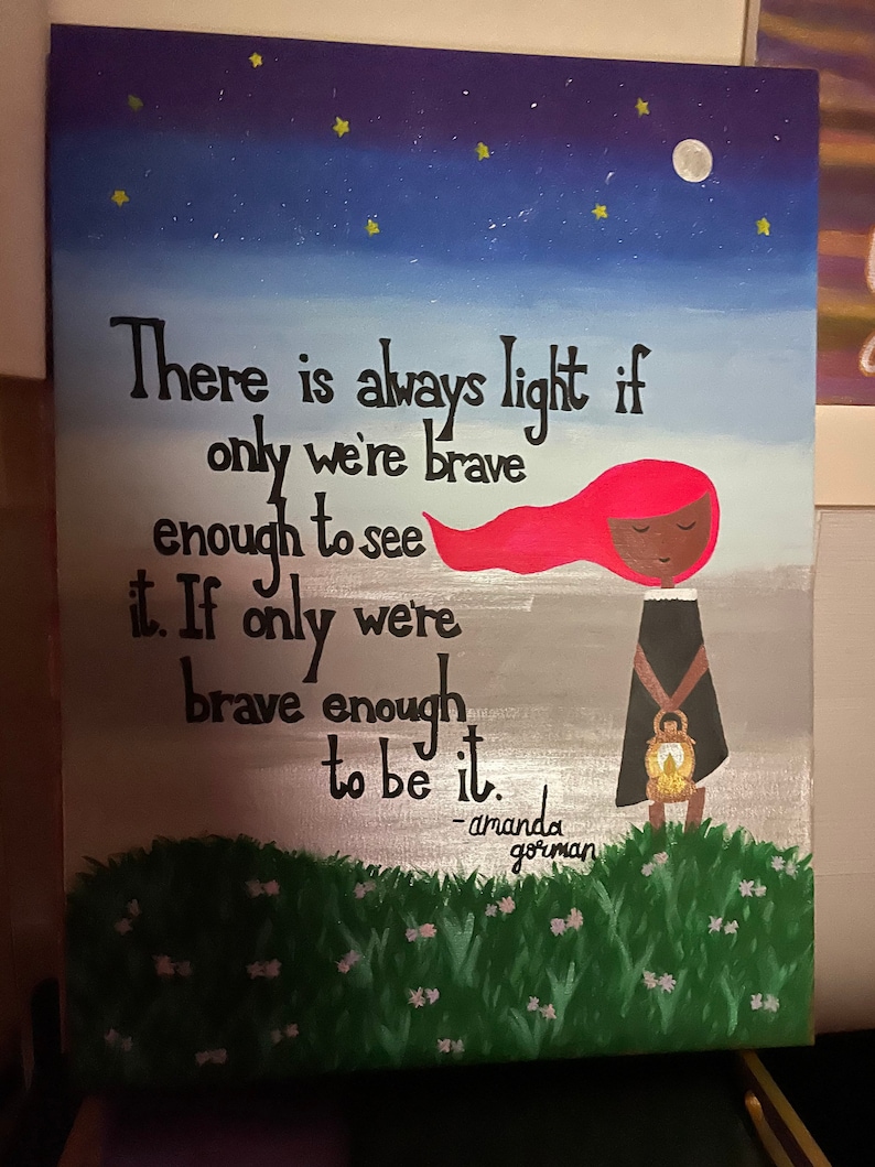 Amanda Gorman Quote W/ Lantern - Etsy