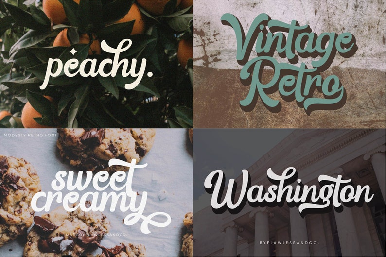 Groovy Retro Special Bundle Groovy Font Retro Font Hipster - Etsy