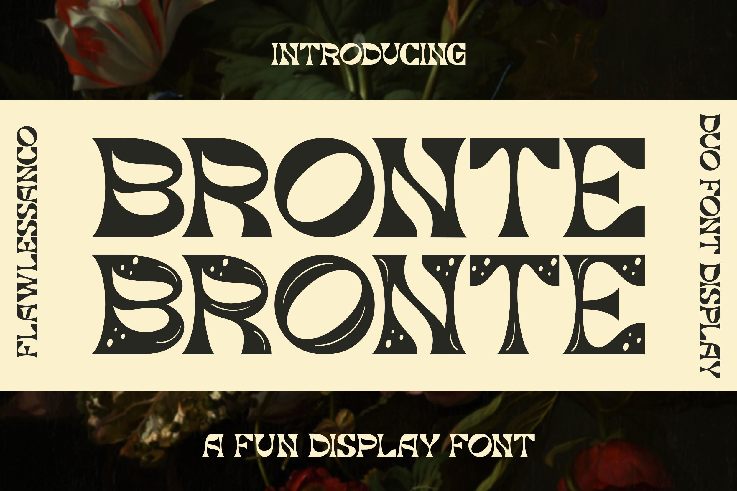 Bronte Fun Display Font, Playful Font, Serif Font, Modern Font, Canva ...