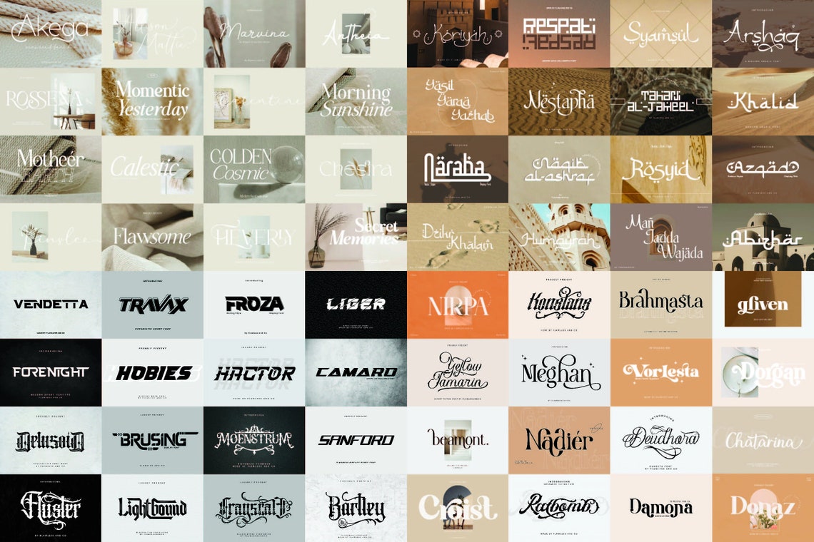 All Fonts Bundle-script Font, Serif Font, Sans Serif Font, Cartoon Font ...