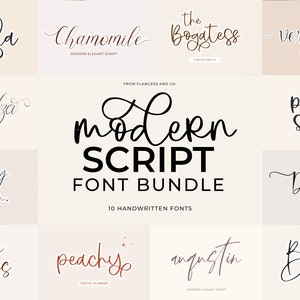 Special 44 Fonts Bundle - Script Font, Serif Font, Cricut Font ...