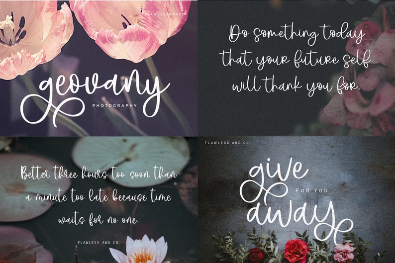 Modern Script Bundle Cricut Fonts Procreate Fonts Canva - Etsy
