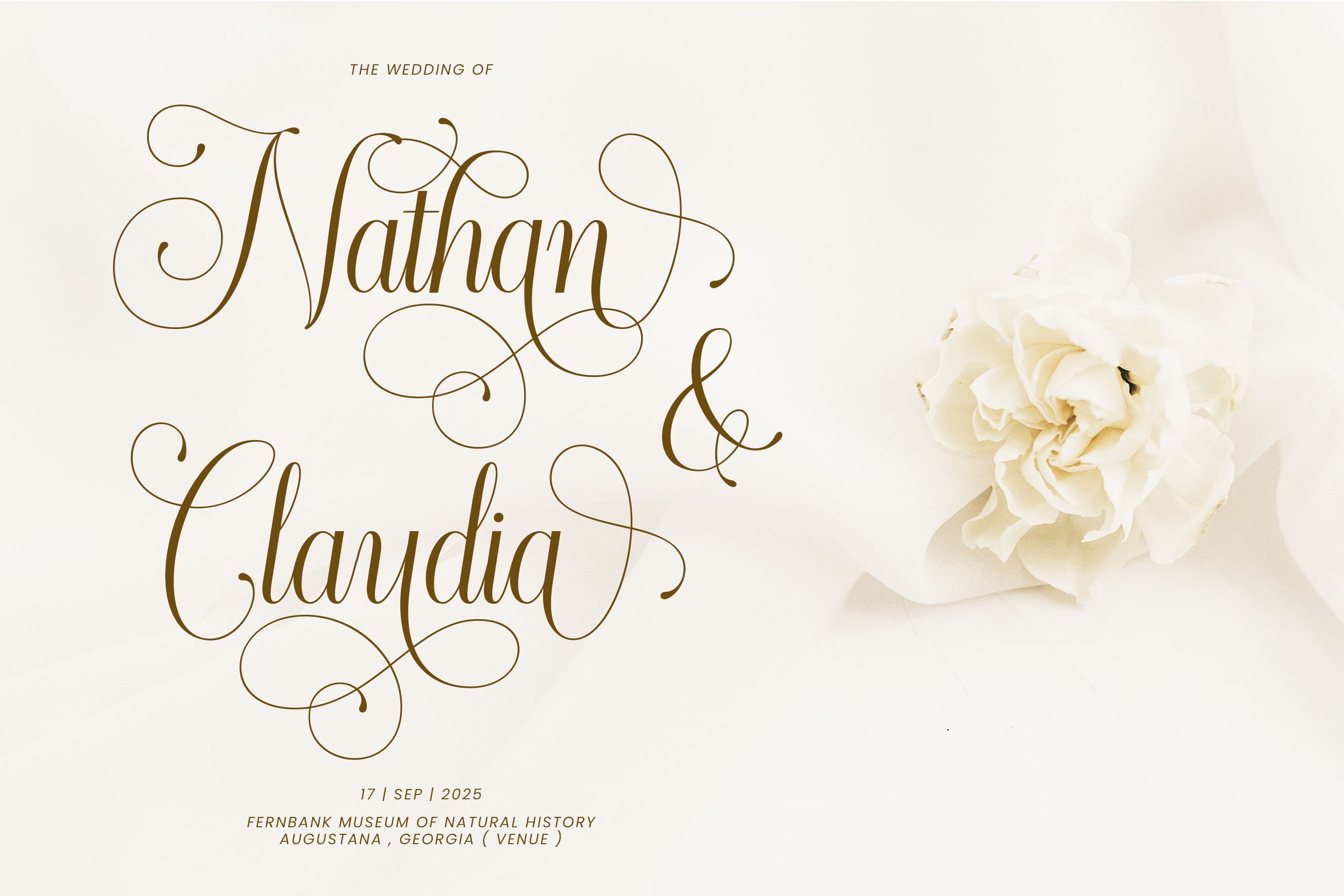 Morgalino Script Wedding Font, Calligraphy Font, Wedding Font, Script ...
