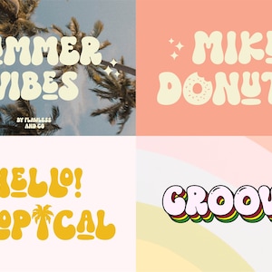Groovy Retro Special Bundle - Groovy Font, Retro Font, Hipster Font ...