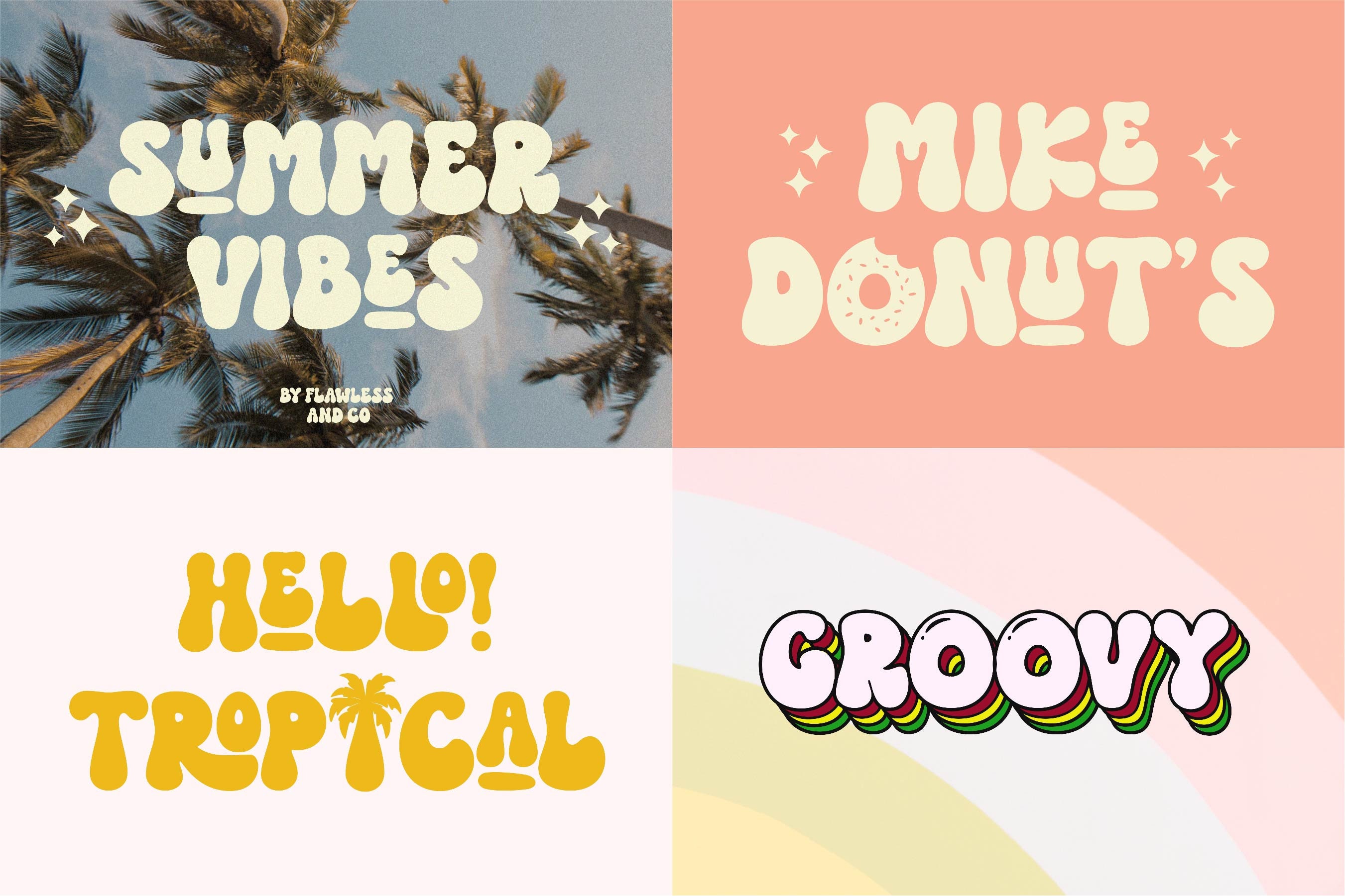 Groovy Retro Special Bundle Groovy Font Retro Font Hipster - Etsy