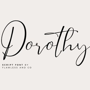Dorothy Modern Handwritten Script Font, Signature Font, Canva Font ...