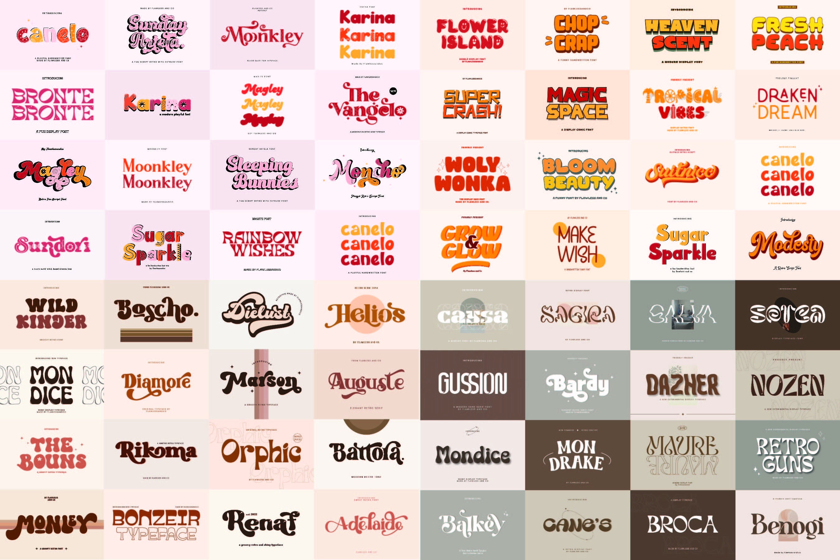 All Fonts Bundle-script Font, Serif Font, Sans Serif Font, Cartoon Font ...