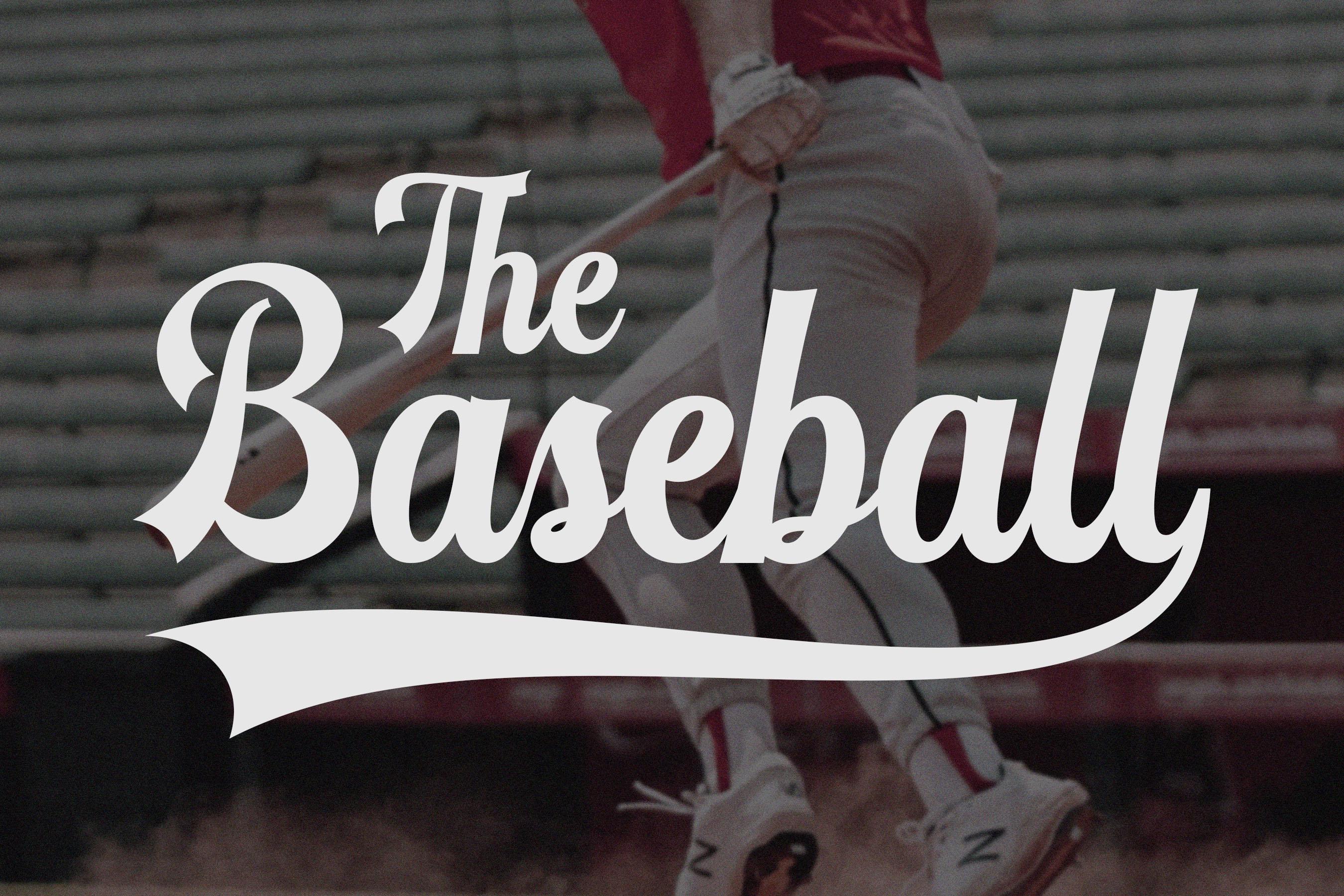 Detourne - Baseball Font, Sports Font, Football Font, Script Font ...