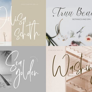Modern Script Bundle - Cricut Fonts, Procreate Fonts, Canva Fonts ...