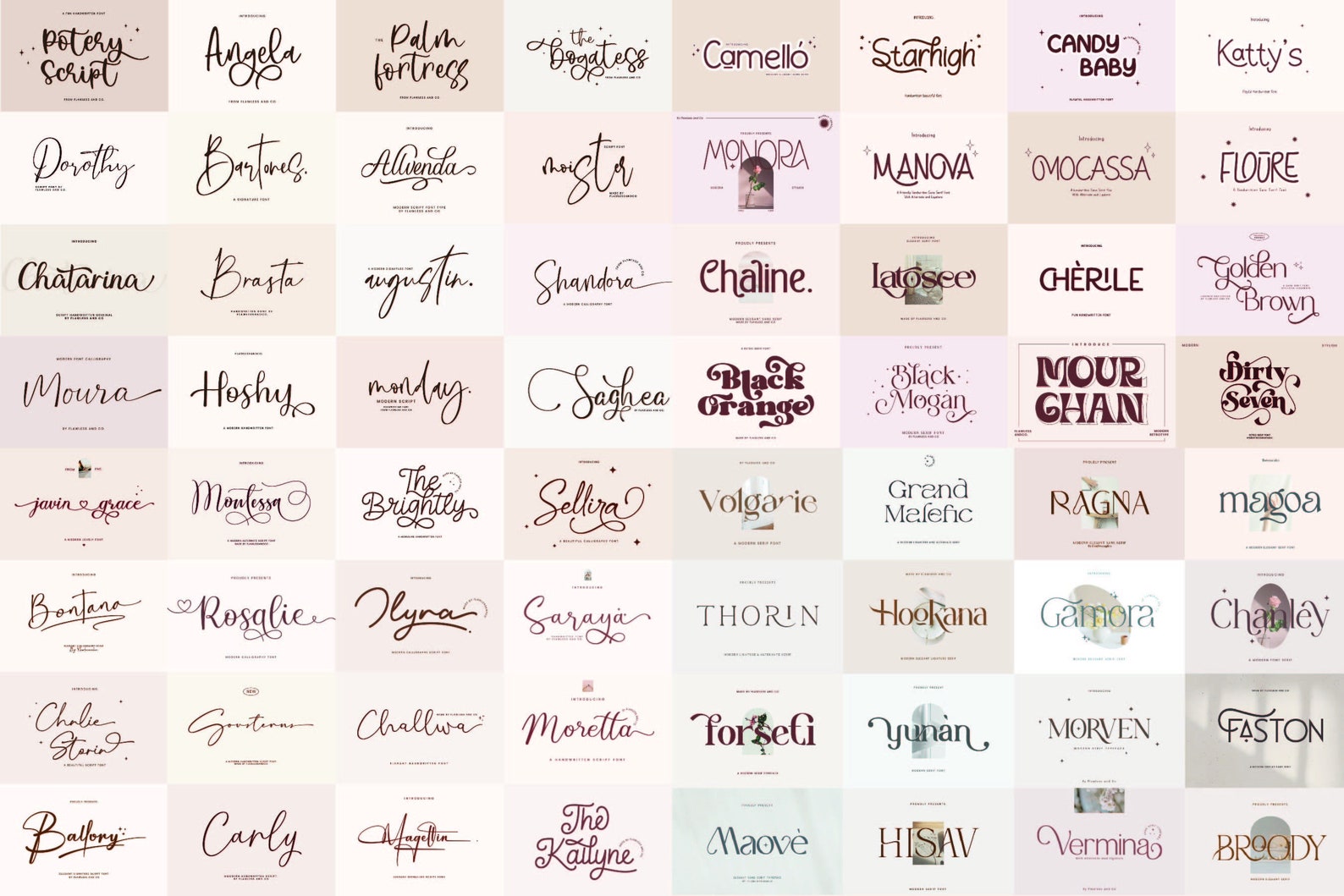 All Fonts Bundle-script Font, Serif Font, Sans Serif Font, Cartoon Font ...