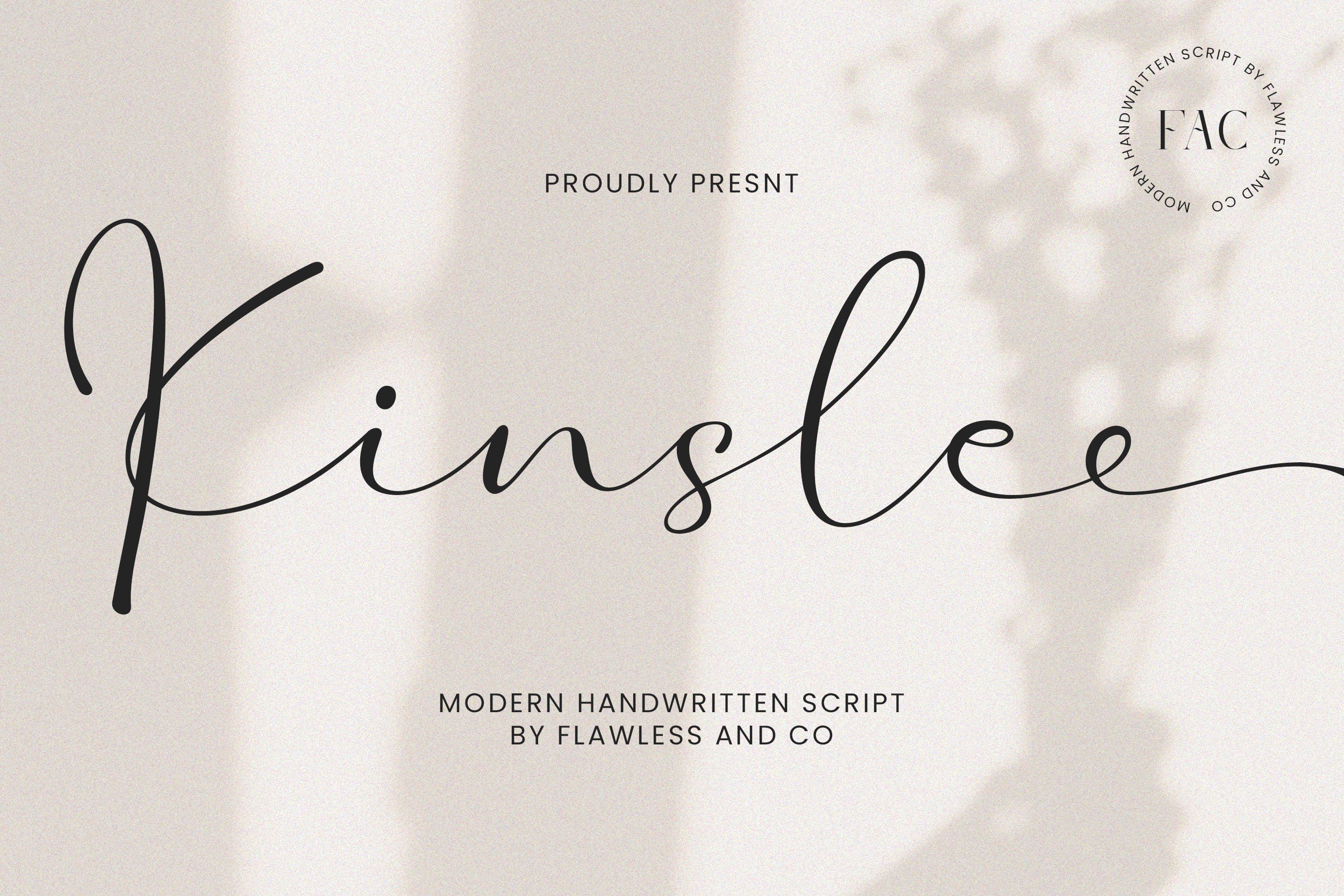 Kinslee Calligraphy Font Canva Font Procreate Fonts - Etsy