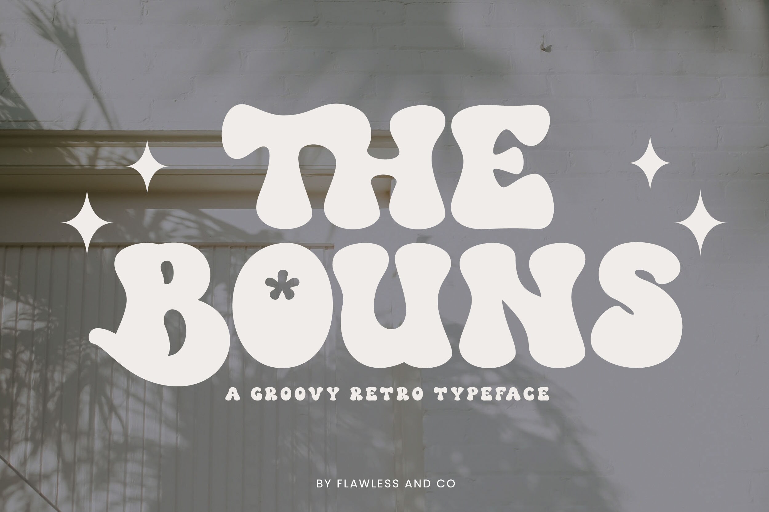 The Bouns - Retro Groovy Font, 80s, 70s, Procreate Font, Logo Font ...