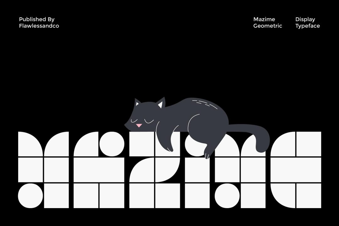 Mazime - Display Font, Modern Display Font, Sans Serif Font, Decorative ...