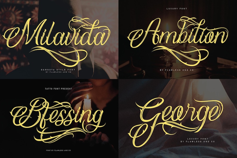 Blackletter Font Bundle - Blackletter Tatto Font, Blackletter Victorian ...