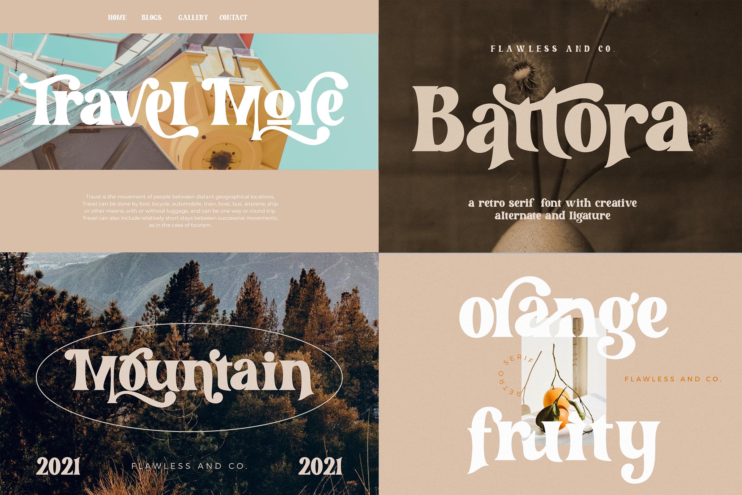 Modern Retro Bundle Serif Fonts Procreate Fonts Canva - Etsy Australia