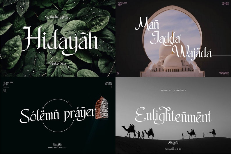 Modern Arabic Ramadan Style Bundle - Canva Font, Procreate Font, Cricut ...