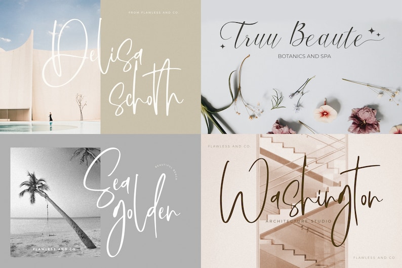 Modern Script and Retro Bundle With COMMERCIAL USE LICENSE - Serif ...