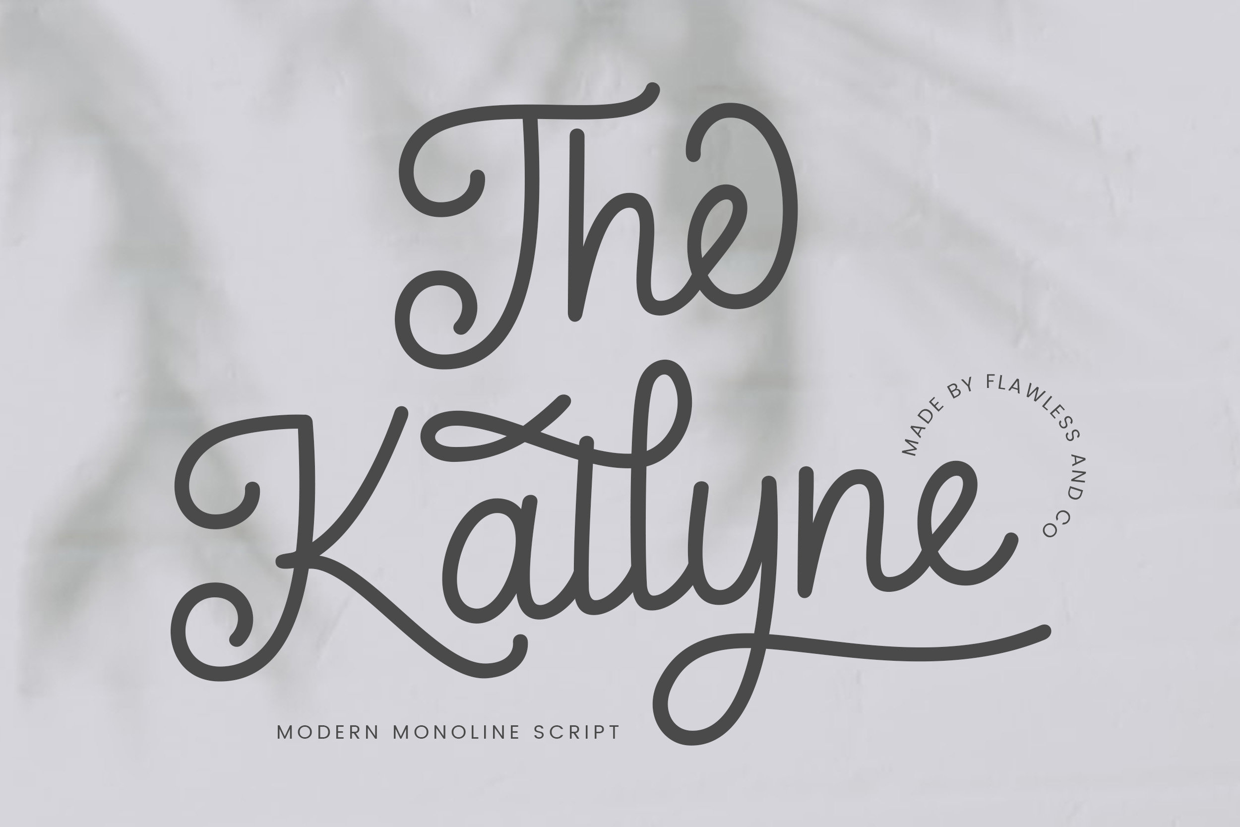 The Kallyne Modern Monoline Script Font, Script Font, Monoline Font ...