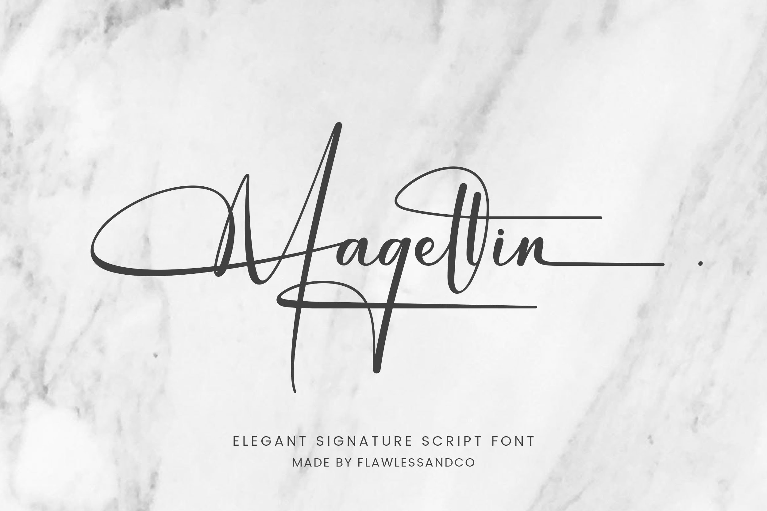 Magellin - Elegant Signature Script Font, Script Font, Signature Font ...