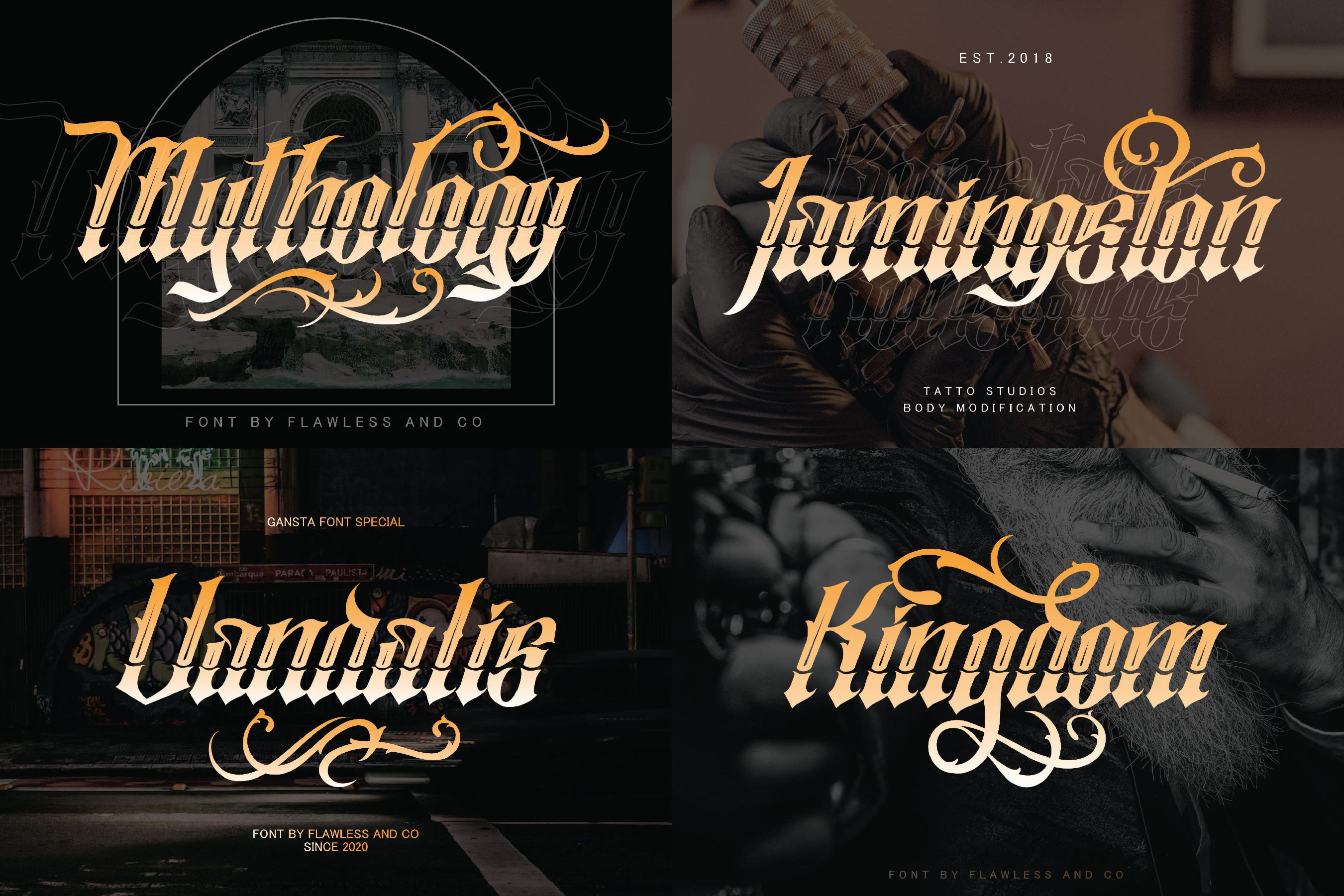 Blackletter Font Bundle - Blackletter Tatto Font, Blackletter Victorian ...