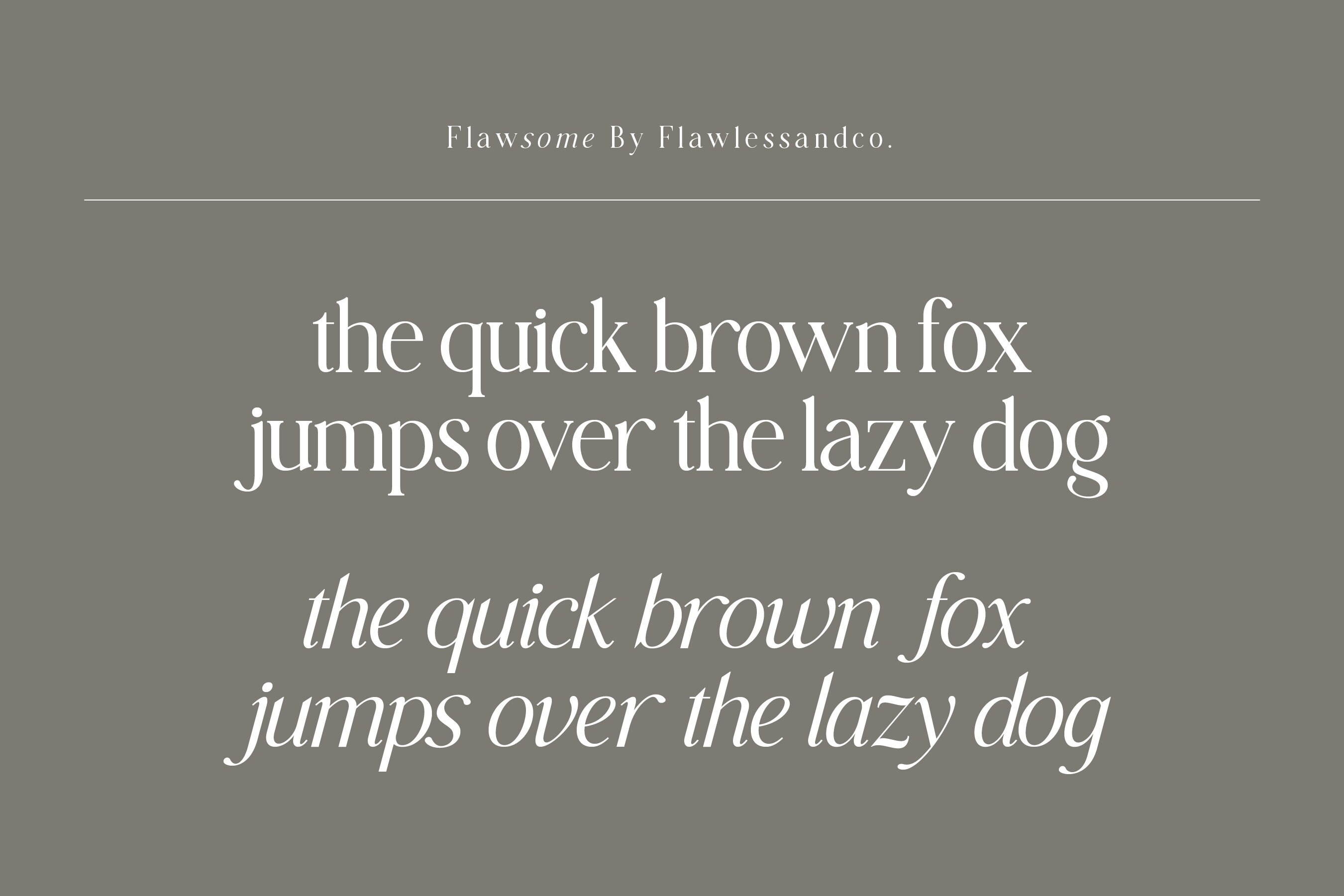Flawsome - Regular Italic Serif Font, Font Duo, Modern Font, Canva Font ...