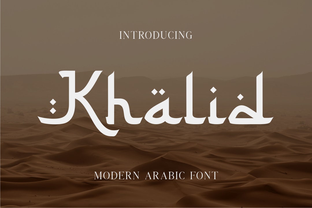 Khalid - Arabic Font, Challigraphy Font, Religi Font, Moslem Font ...
