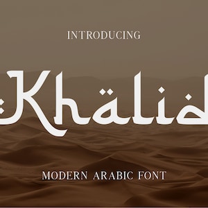 Khalid - Arabic Font, Challigraphy Font, Religi Font, Moslem Font ...