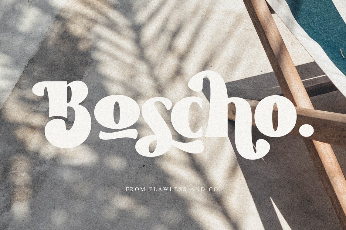Boscho Retro Serif Font Modern Font Boho Font Retro Font | Etsy