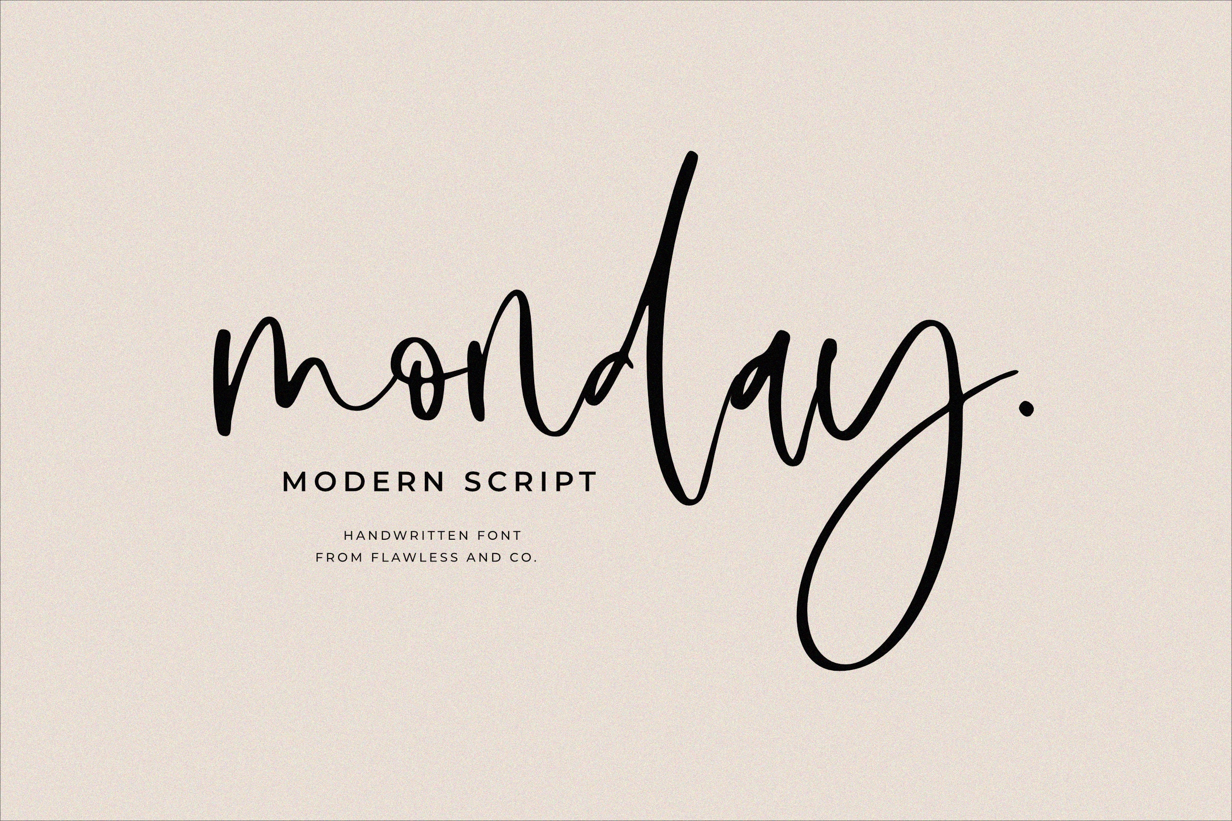 Monday Script Handwritten Script Font, Brush Font, Cricut Font, Cursive ...