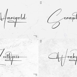 Elegant Script Font Bundle - Script Font, Signature Font, Handwritten ...