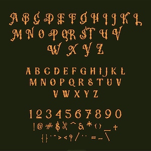 Moenstrum - Victorian Font, Blackletter Font, Canva Font, Procreate ...