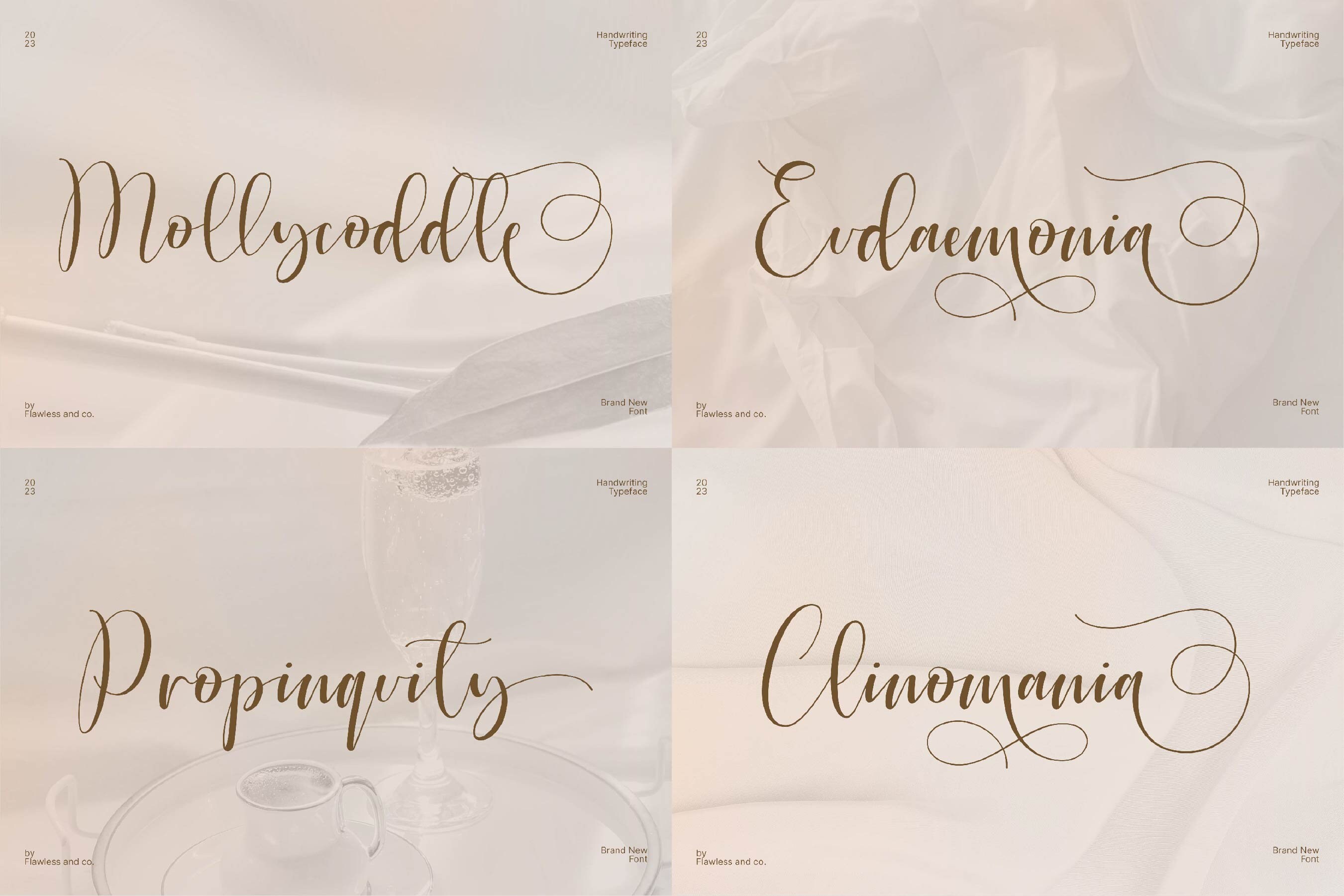 Elegant Script Font Bundle - Script Font, Signature Font, Handwritten ...