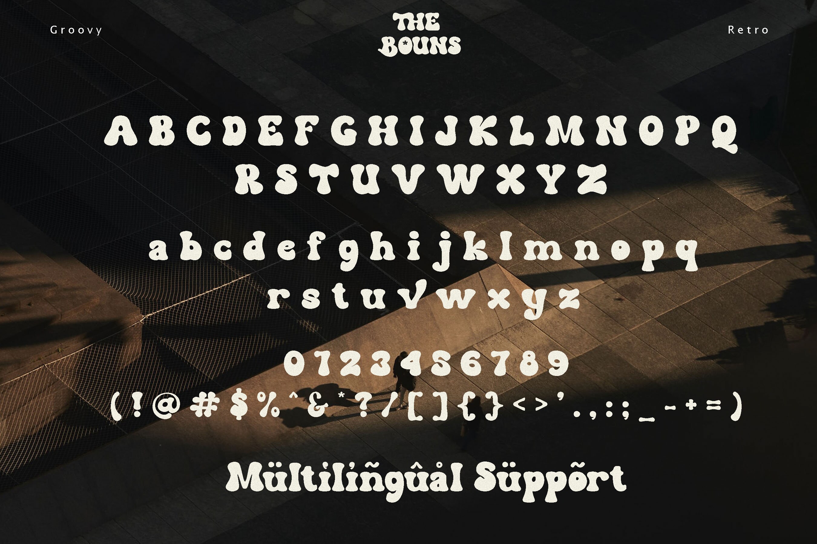 The Bouns - Retro Groovy Font, 80s, 70s, Procreate Font, Logo Font ...