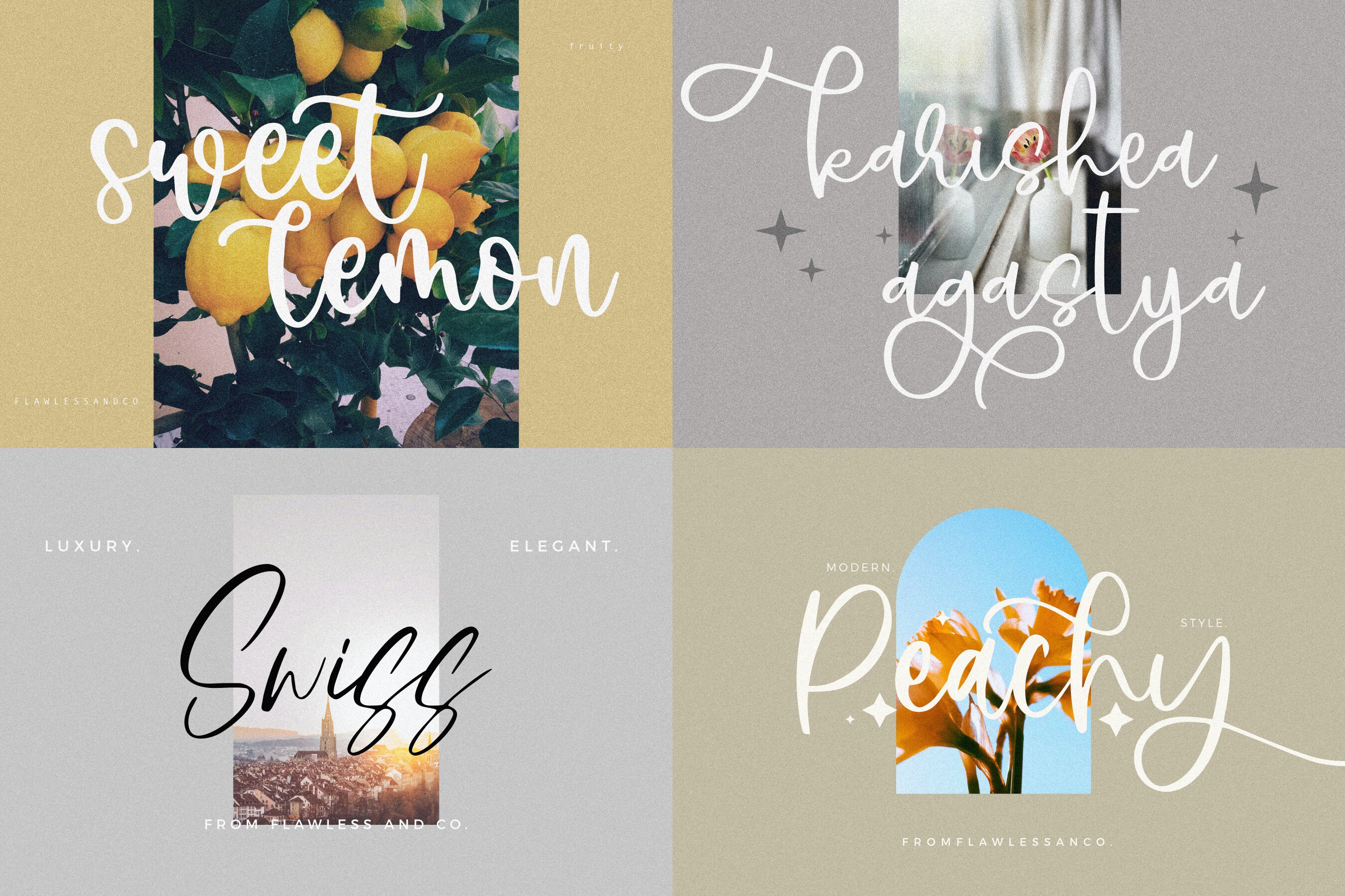 Modern Script and Retro Bundle With COMMERCIAL USE LICENSE Serif Fonts ...