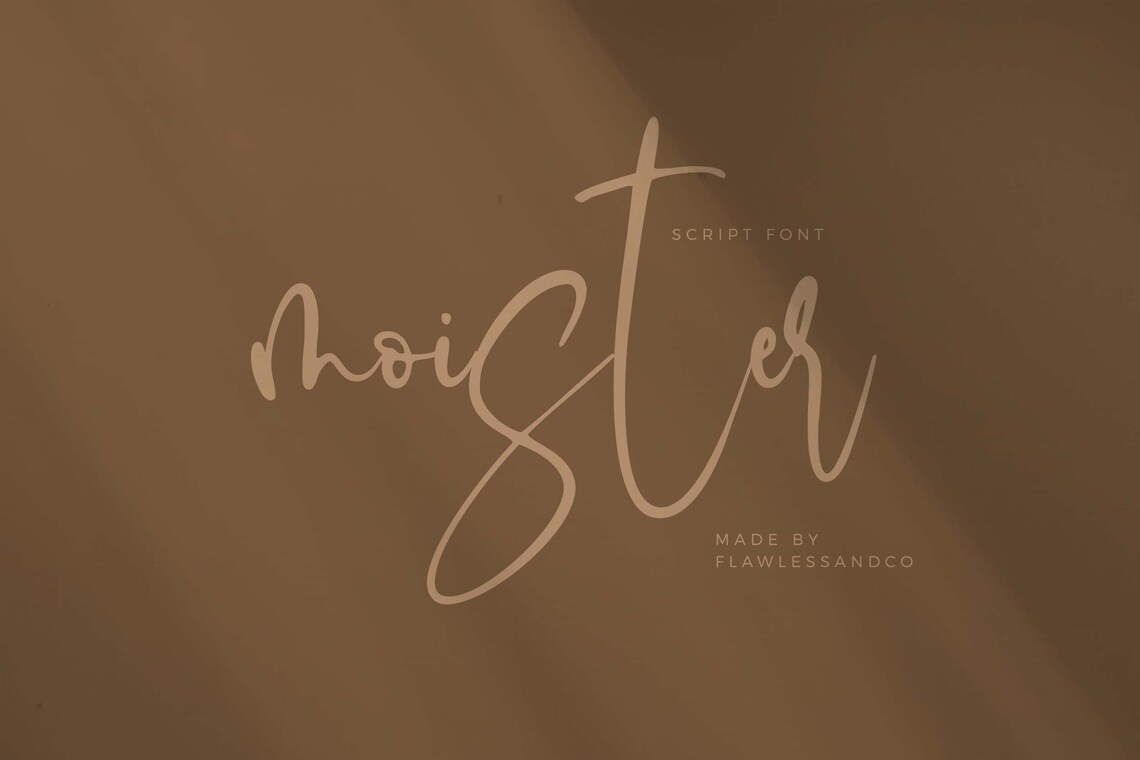 Moister Script Modern Handwritten Script Font Cricut Font - Etsy