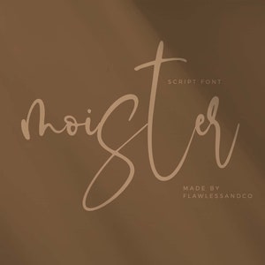 Moister Script Modern Handwritten Script Font, Cricut Font, Canva Font, Handlettered, Modern ...