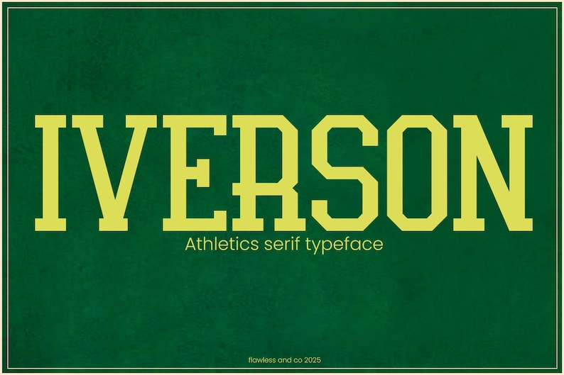 Iversoon - Sports Font, Jersey Font, Modern Font, Canva Font, Procreate ...