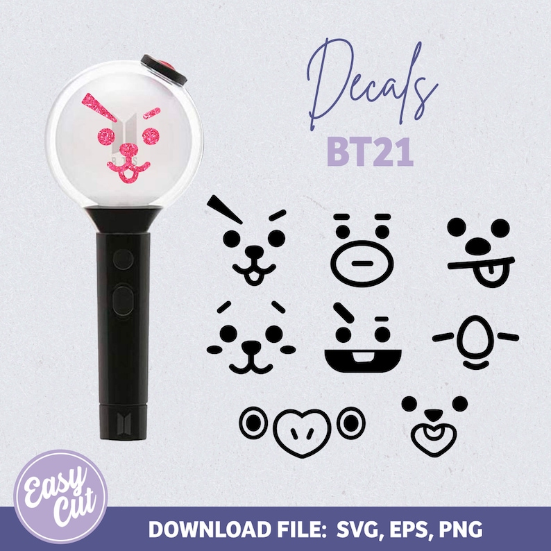 BT21 Svg , Bts Kpop SVG, Koya, Mang, Tata, Rj, Chimmy, Cooky, Shooky ...