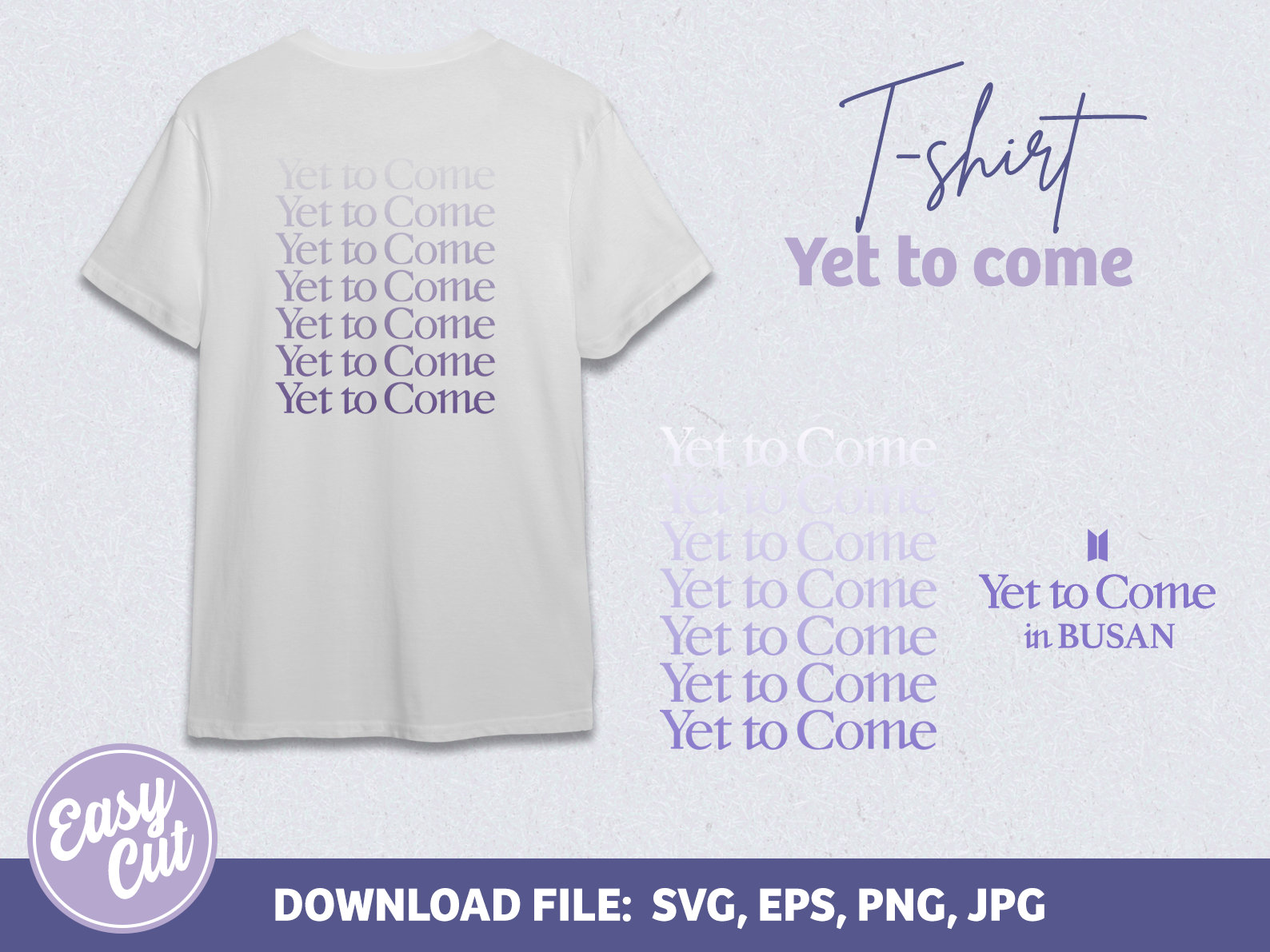 Yet to Come Tshirt Design Svg Kpop BTS Army Bangtan - Etsy