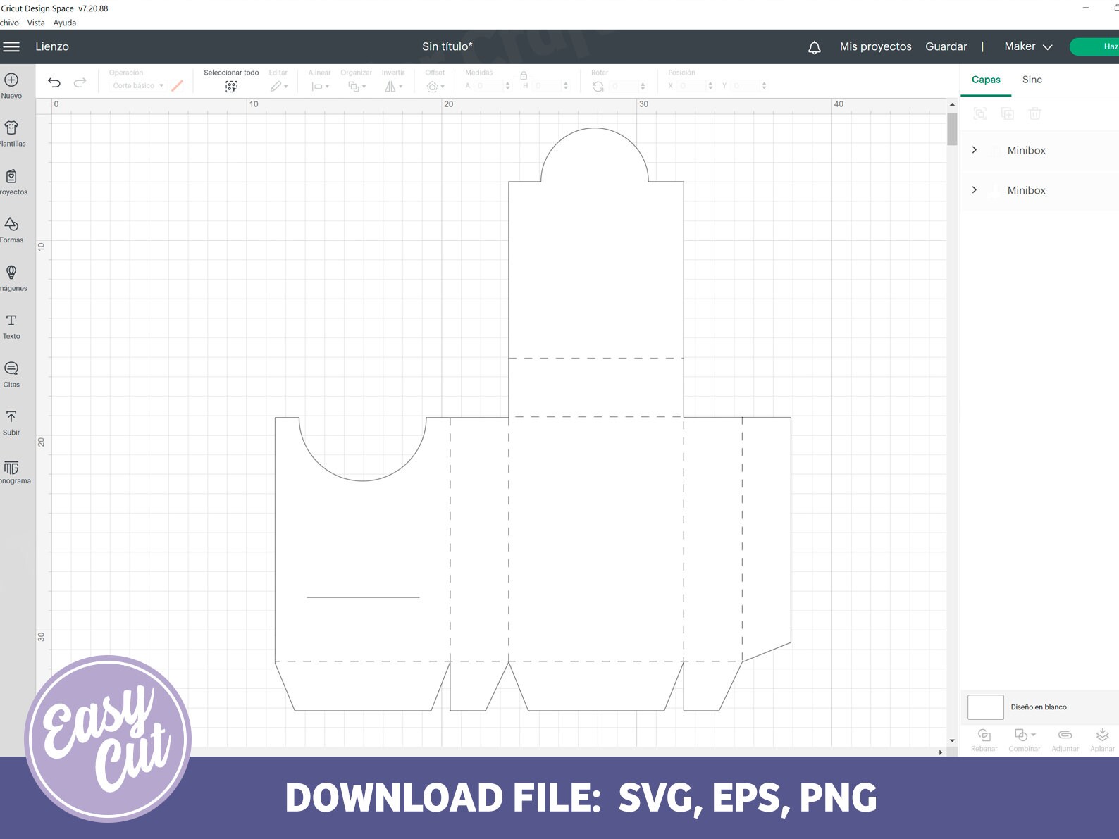 Box, Box Template, Cricut, Dxf, Svg, Silhouette, Polaroid, Gift Box ...
