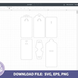 Keyring Display Card Template, Keychain Svg, Keyring Card Svg, Cricut ...