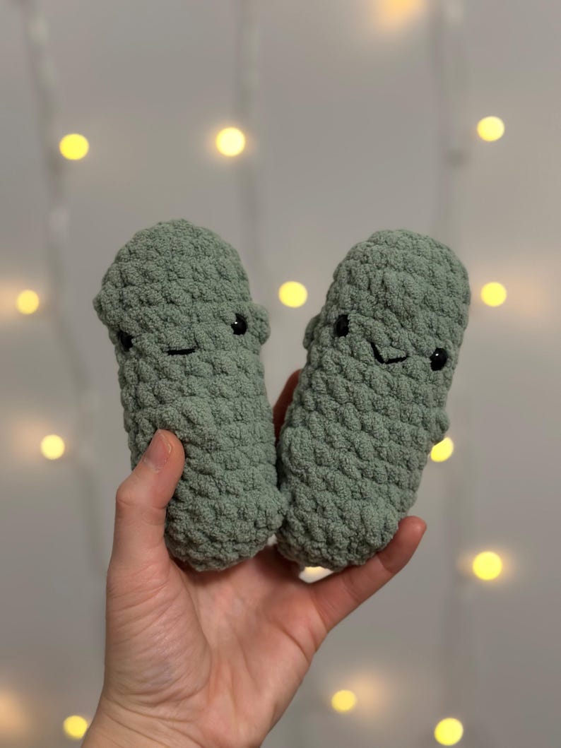 Crochet Pickle Plushie Amigurumi - Etsy