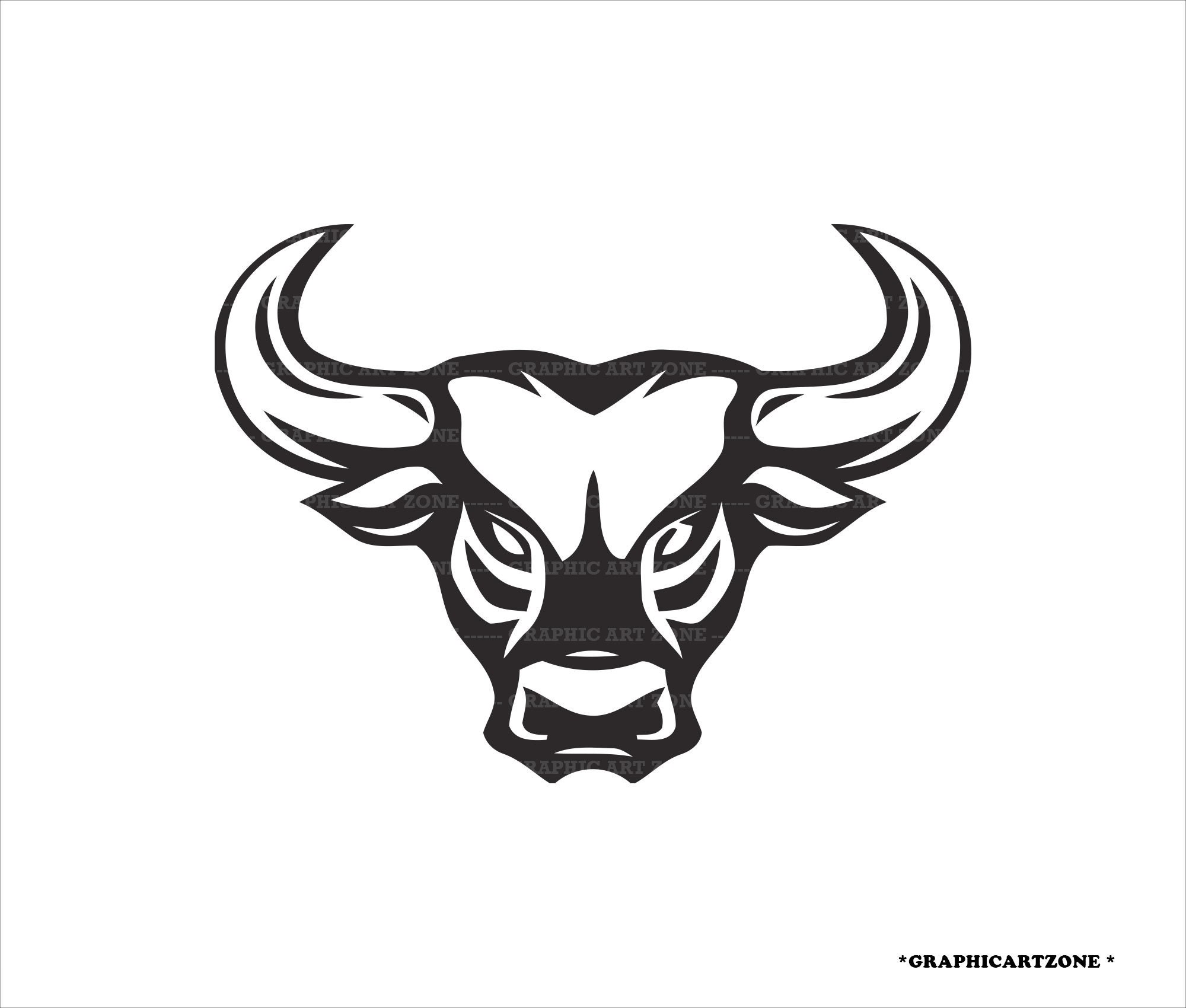 Bull Head Svg Bull Cut Files For Silhouette Bull Svg | Etsy