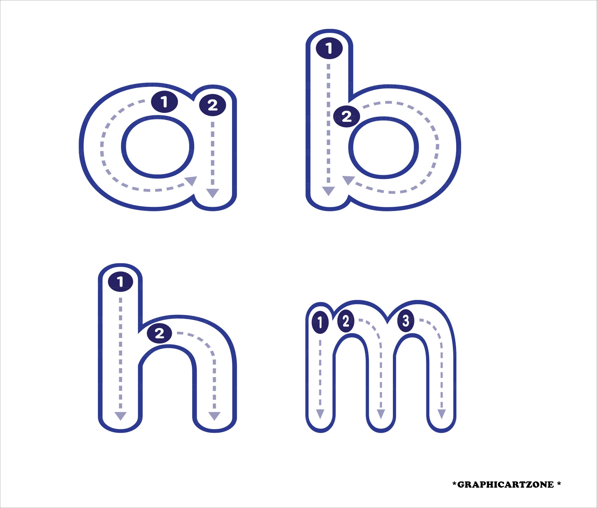 Printable Alphabet Upper, Lower Case and Numbers, Alphabet, Letters ...