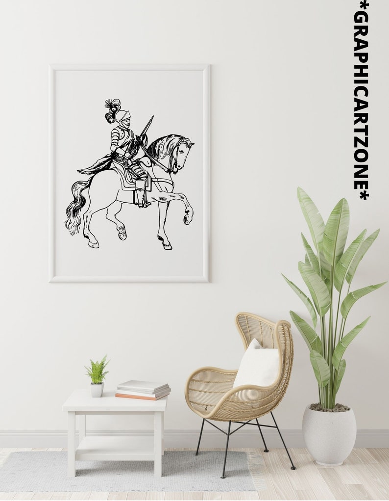 Vector Knigt on Horse Svg Jousting Knight SVG Knighthood - Etsy