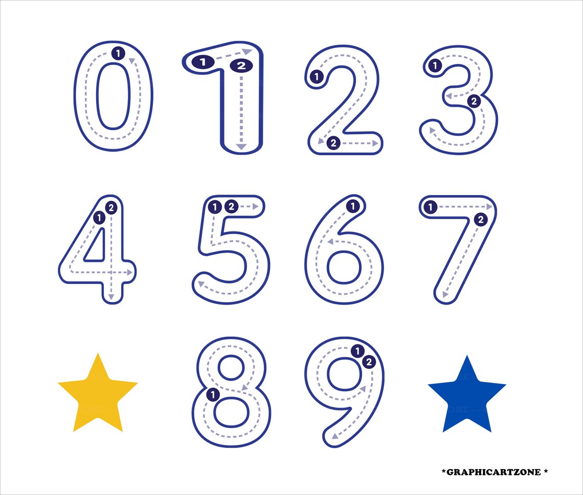 Printable Alphabet Upper, Lower Case and Numbers, Alphabet, Letters ...