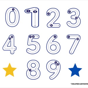 Printable Alphabet Upper, Lower Case and Numbers, Alphabet, Letters ...
