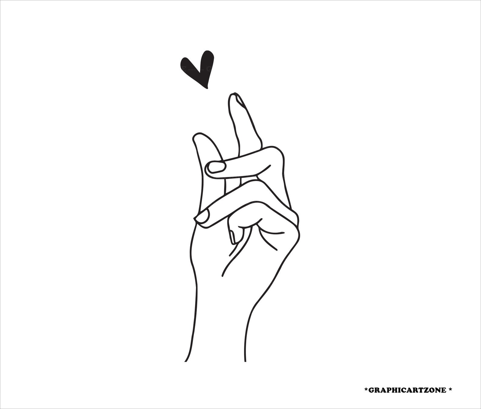 Snapping Hand Svg, Love Svg, Hands Holding a Heart Svg, Finger Heart ...