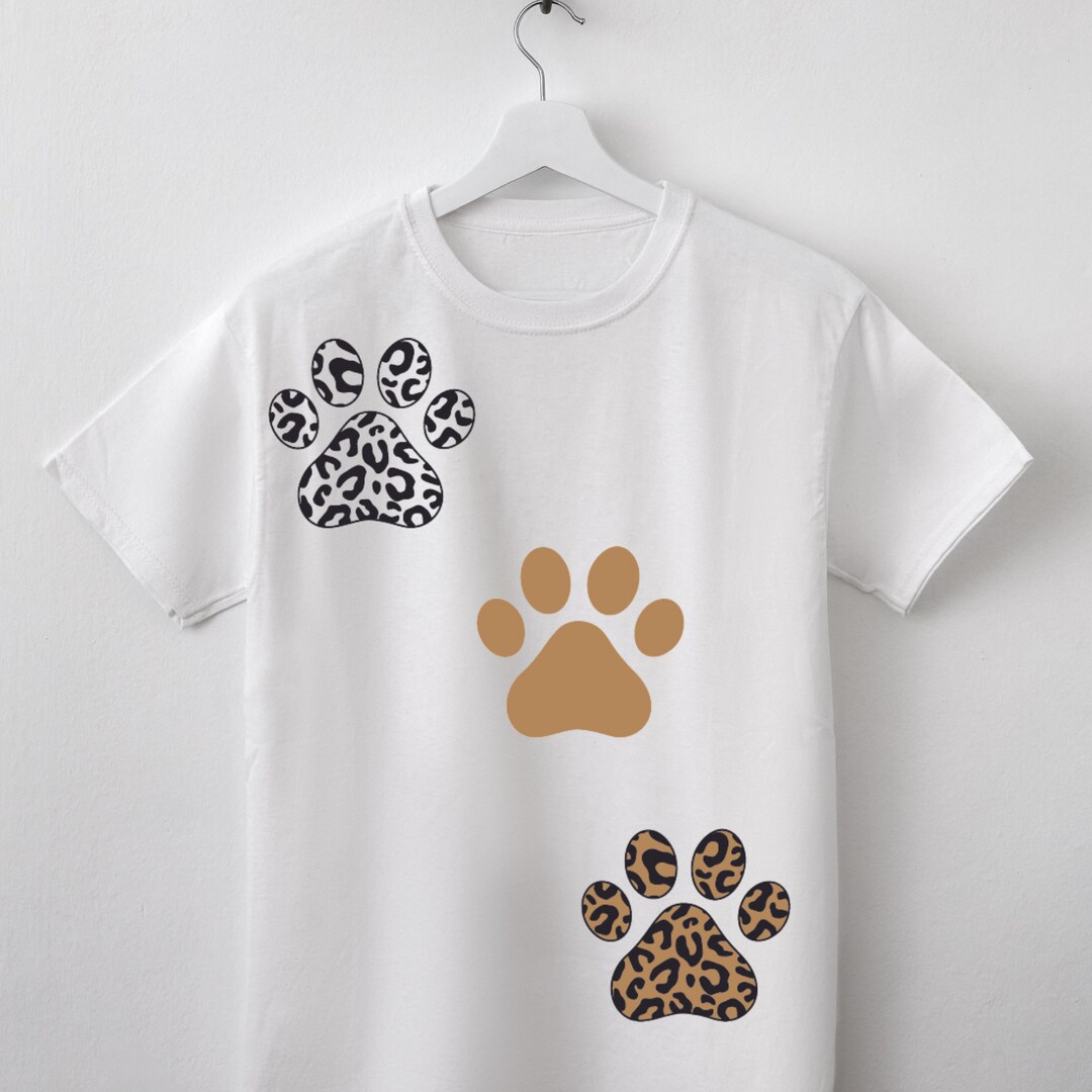 Dog Paw Print SVG Cutting File for Cricut and Silhouette, Pet Paw, Cat ...